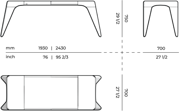 Boomerang Desk – Mozea